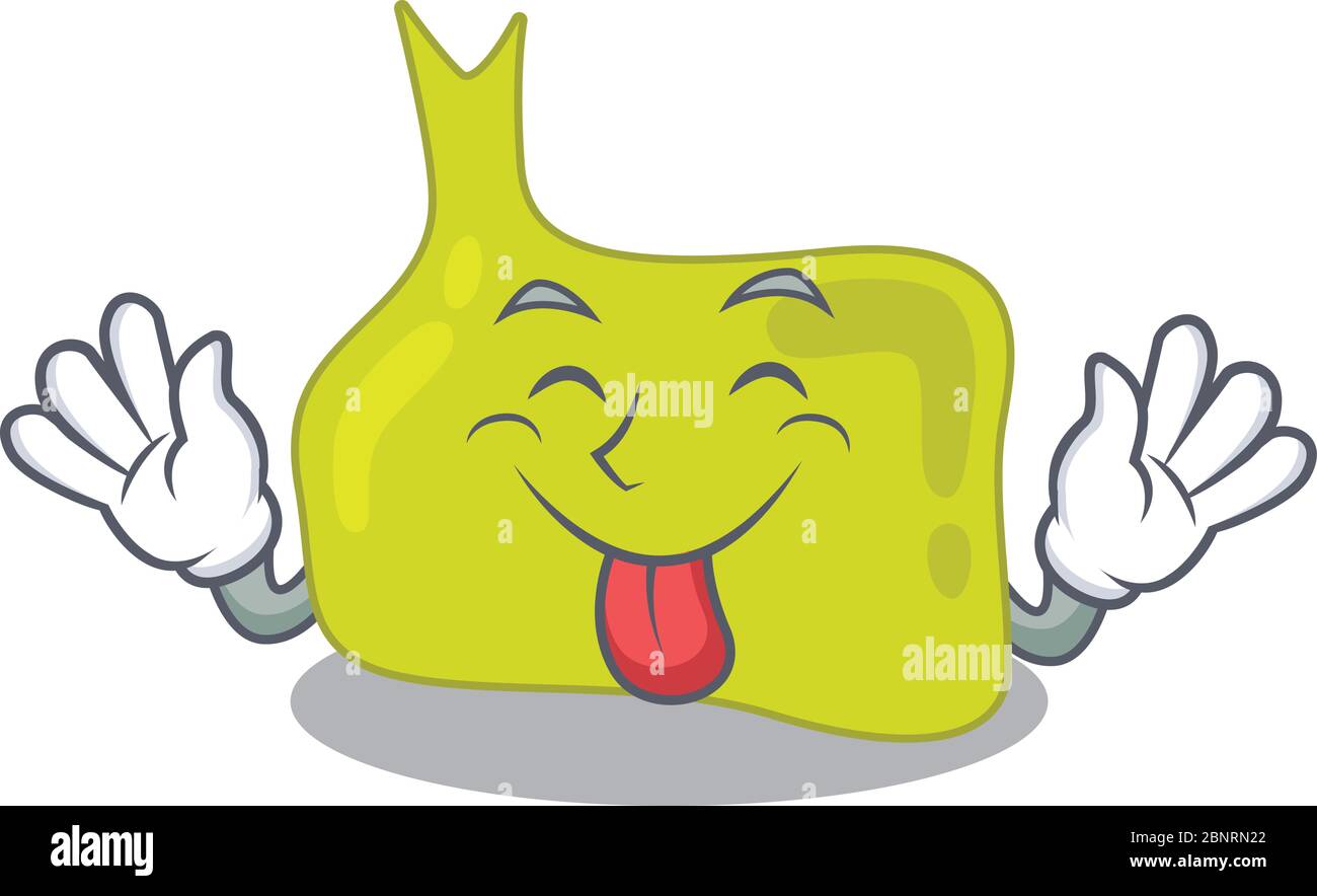 Funny pituitary cartoon design with tongue out face Stock Vector Image ...