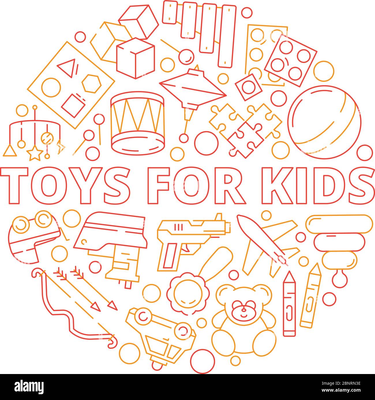 Children books and toys Stock Vector Images - Alamy