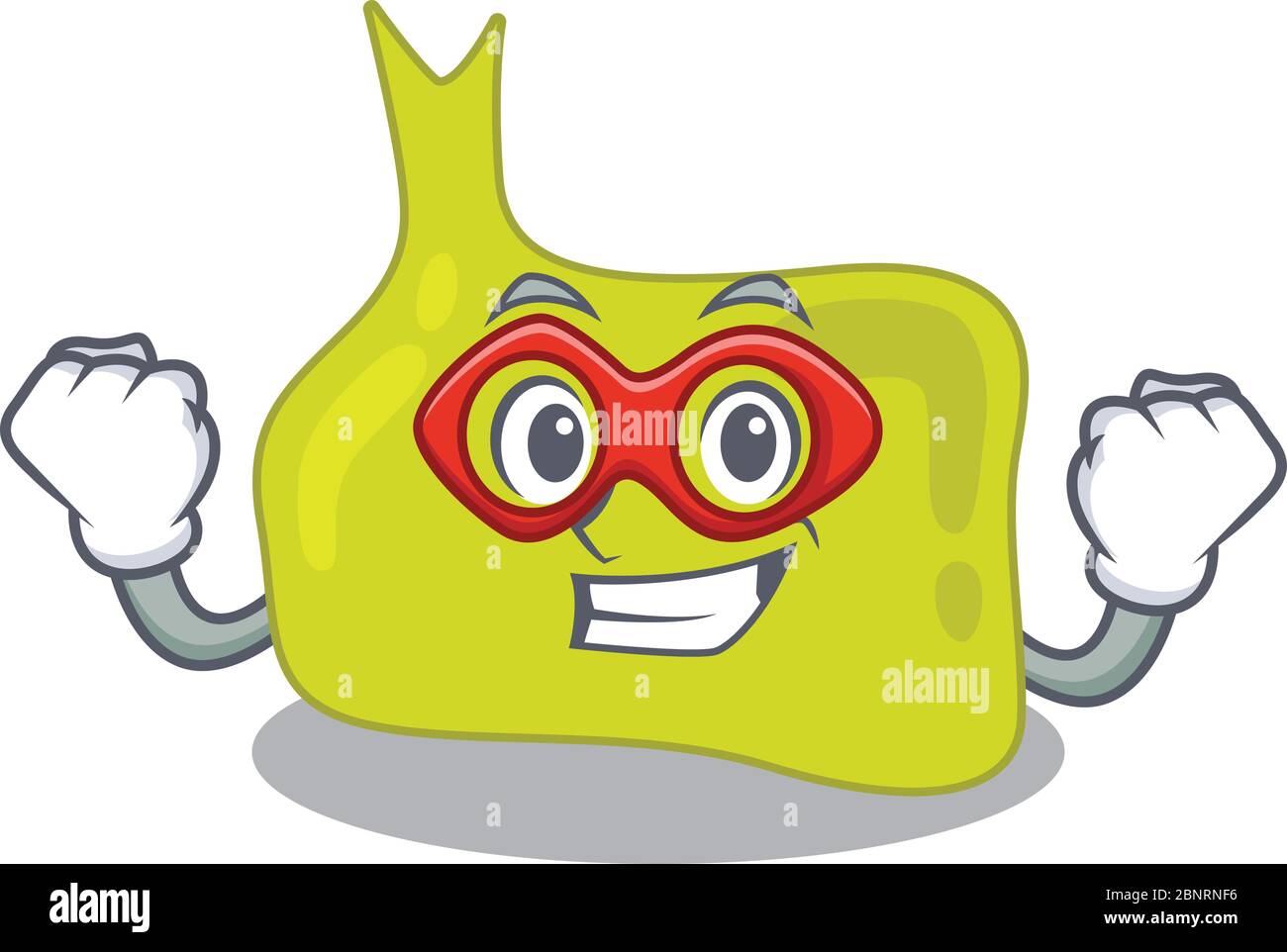 A cartoon drawing of pituitary in a Super hero character Stock Vector ...