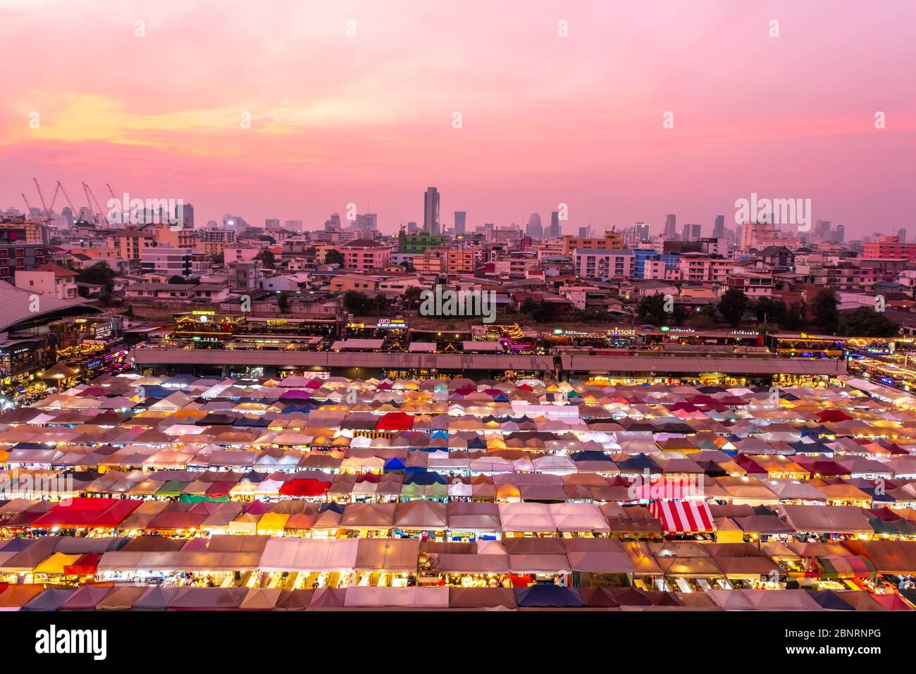 Bangkok / Thailand - February 8, 2020: Name of this place " Ratchada ...