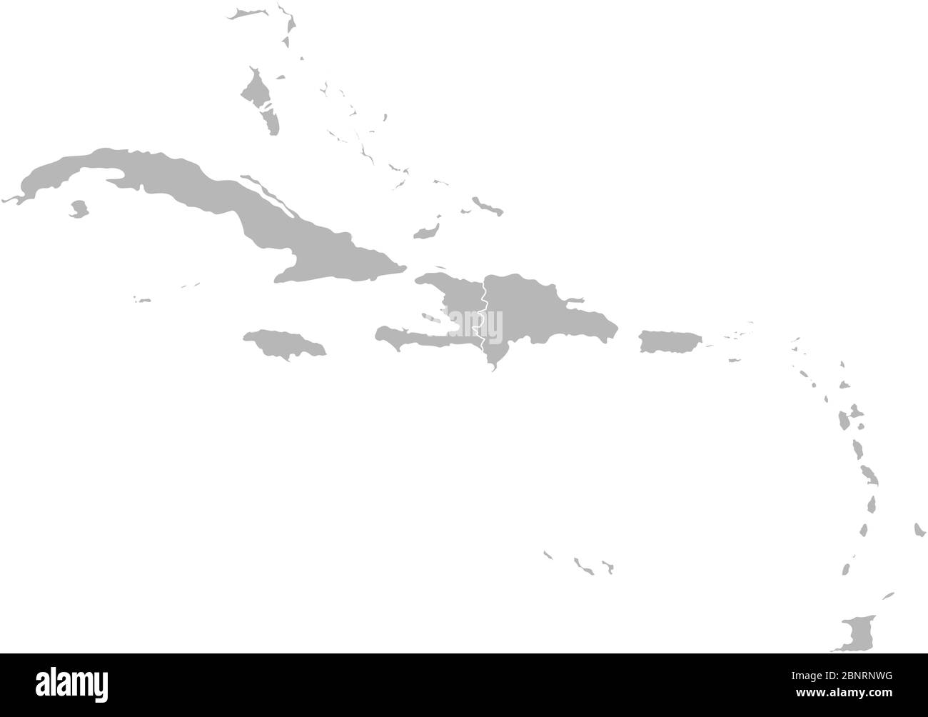 Blank Map Of Caribbean Islands