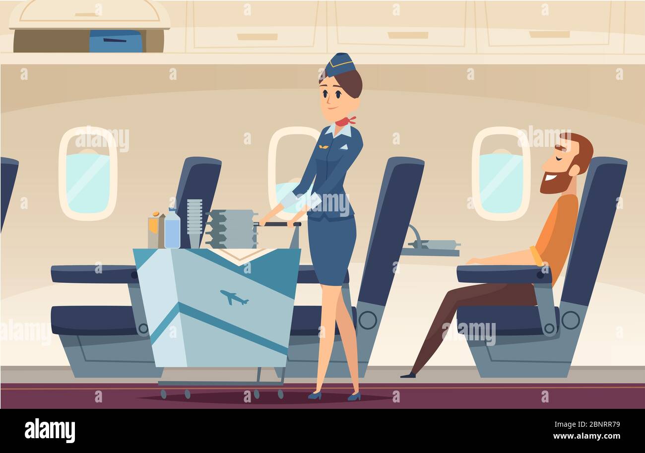 Stewardess background. Avia company persons standing in airport ...