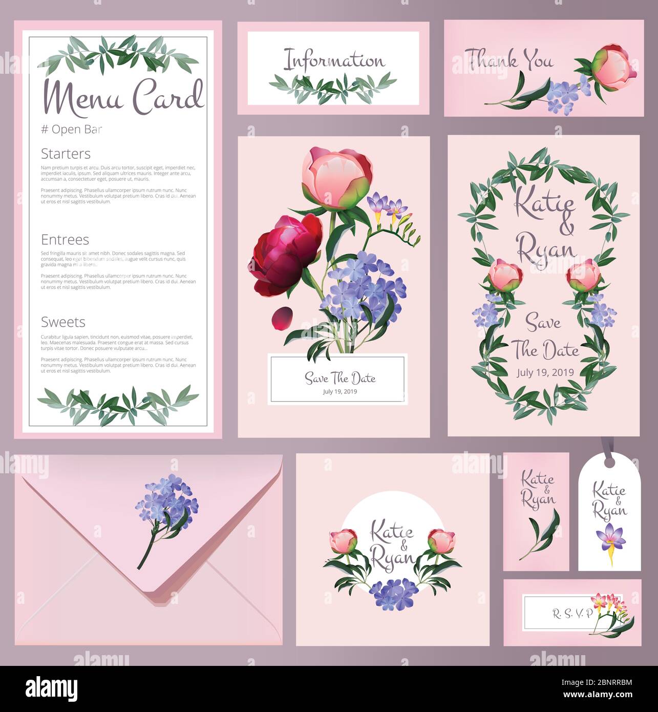 Wedding cards. Floral cards invitation wedding vintage backgrounds ...
