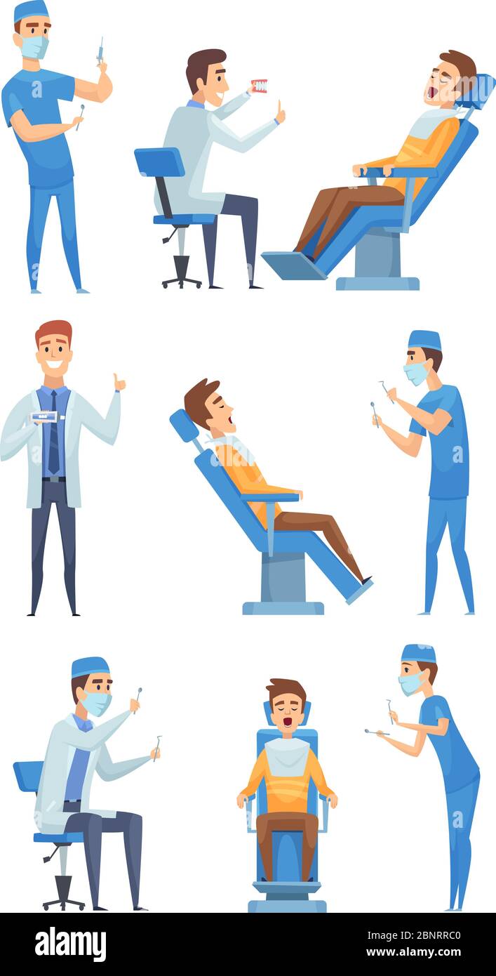 Stomatological examination Stock Vector Images - Alamy