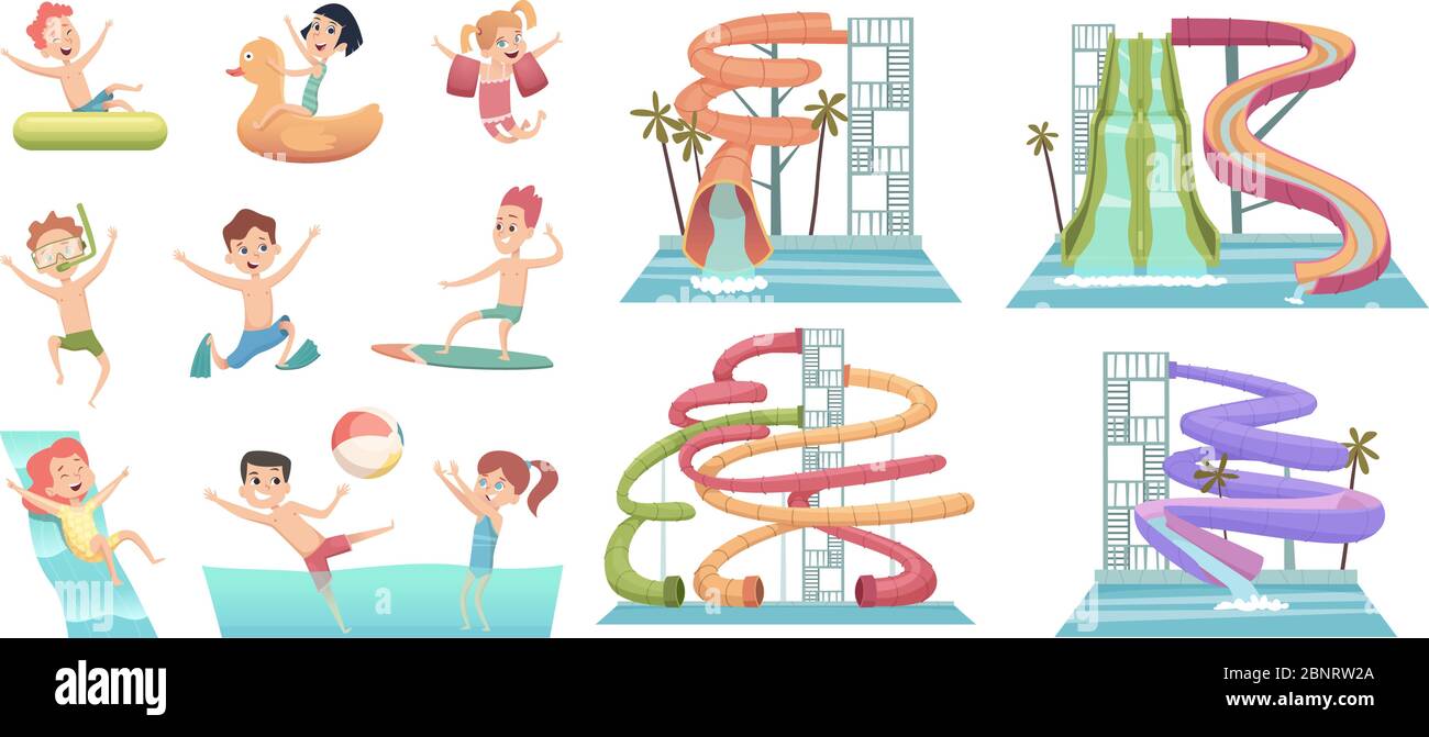 Outdoor water slides hi-res stock photography and images - Alamy