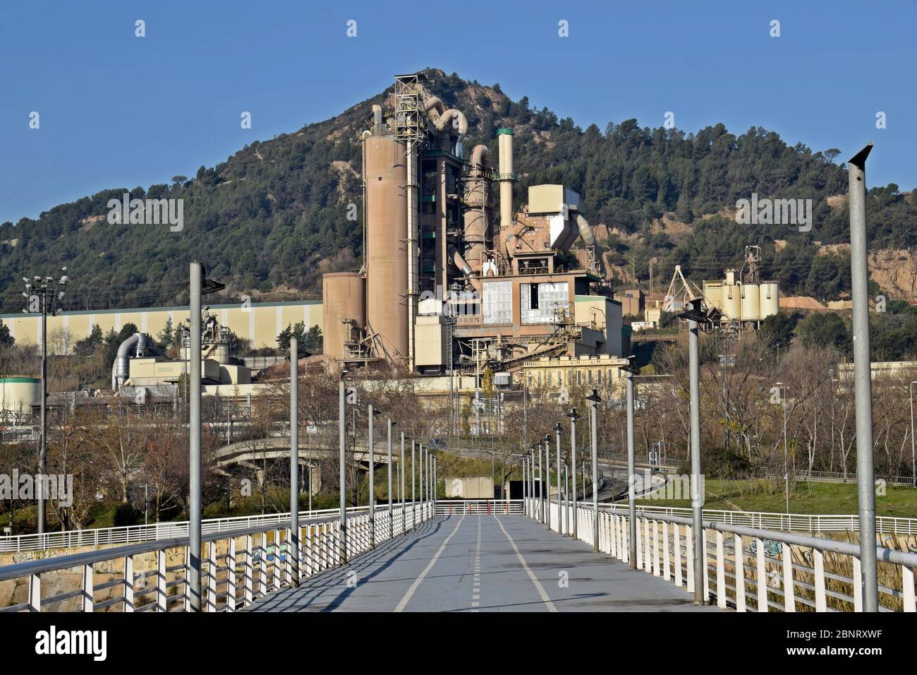 Bridge over Rio Besós; Barcelona Spain Stock Photo - Alamy