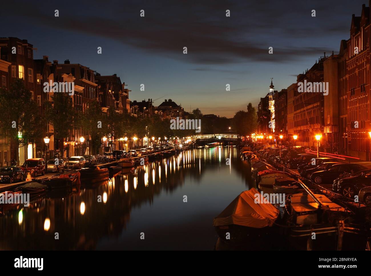 Keizersgracht - Imperial Canal in Amsterdam. Netherlands Stock Photo ...