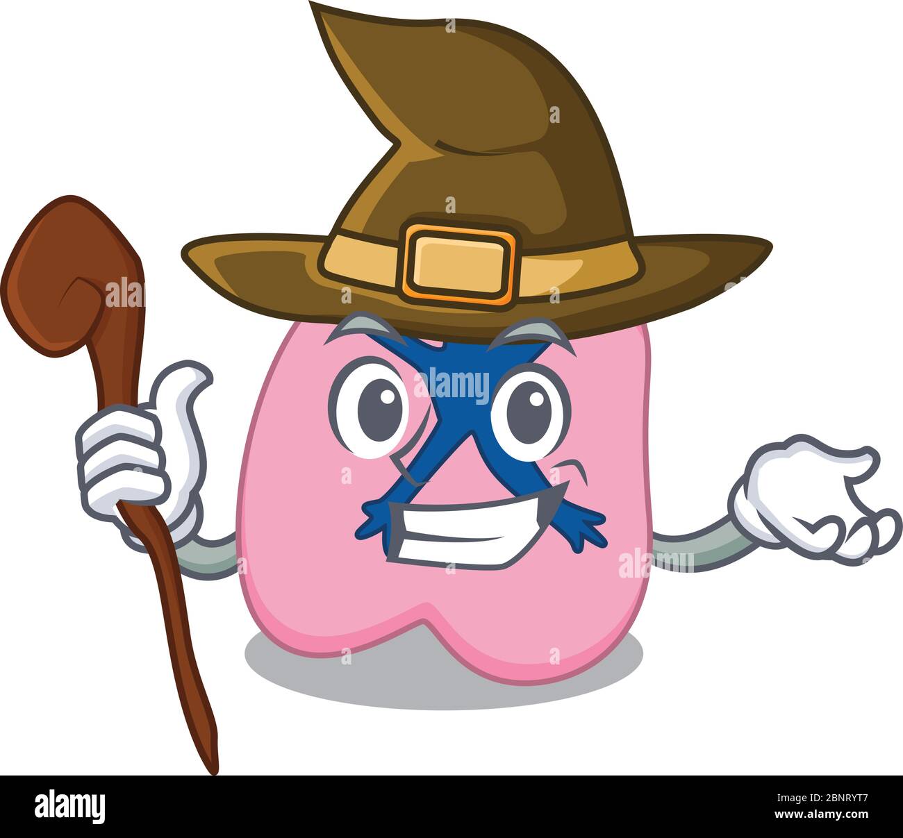 Lung funny but sneaky witch cartoon character design Stock Vector Image ...