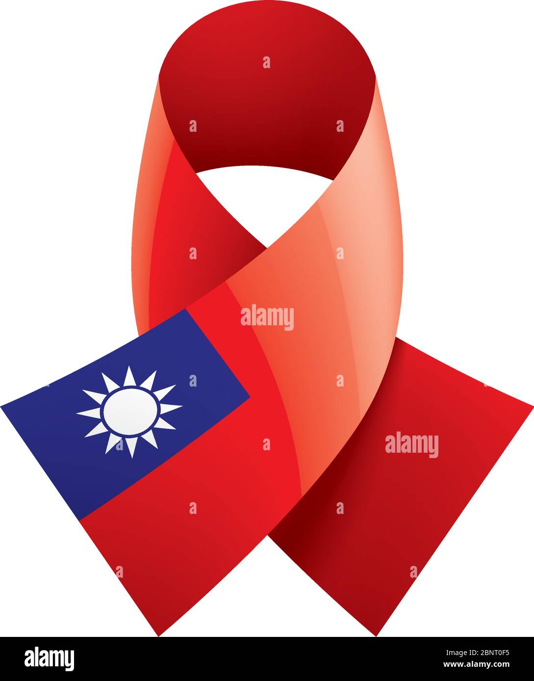 Taiwan flag, vector illustration on a white background Stock Vector ...