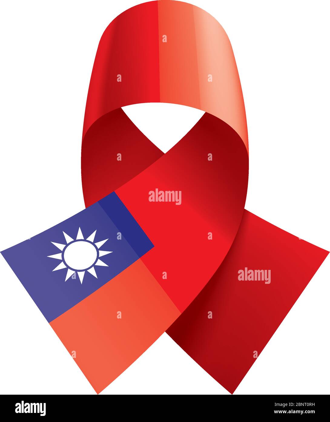 Taiwan flag, vector illustration on a white background Stock Vector ...