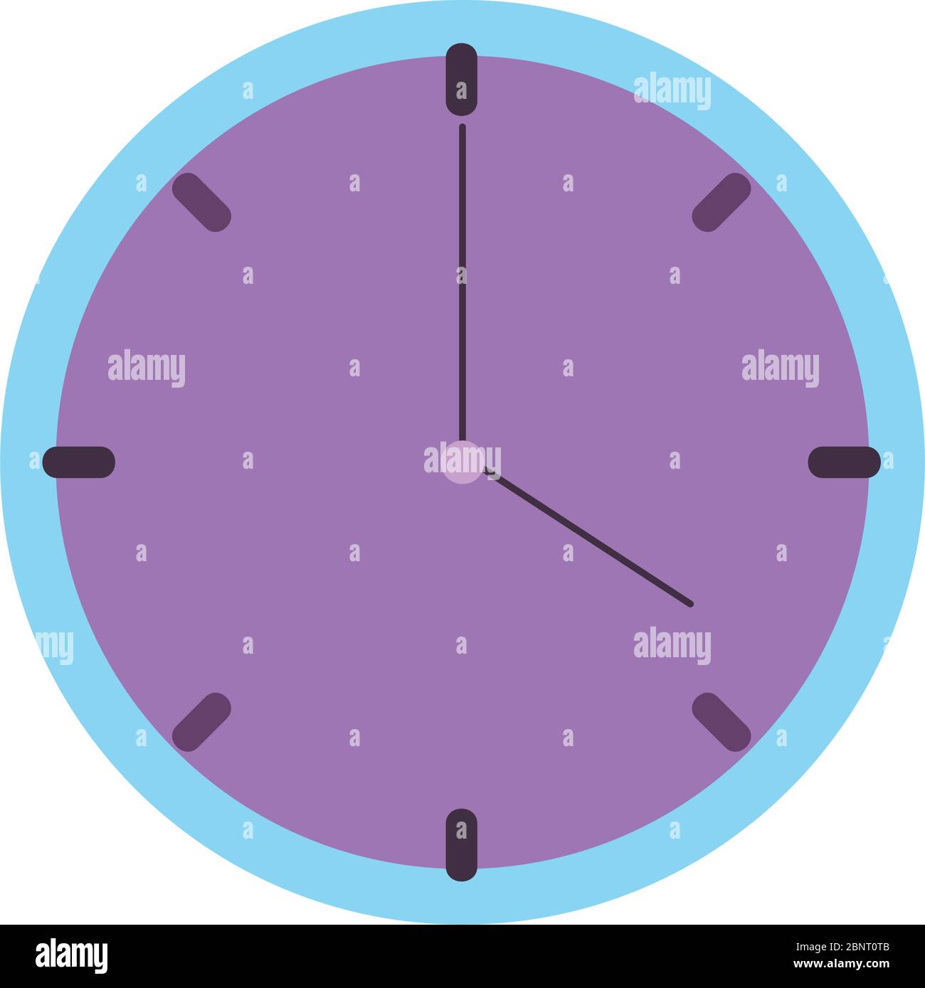 round clock time isolated icon design vector illustration Stock Vector ...