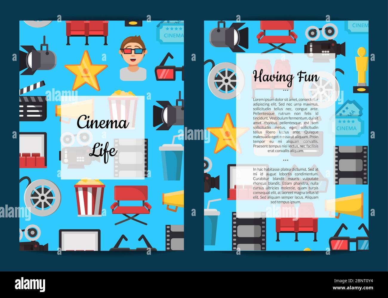 Cinematographic design Stock Vector Images - Alamy
