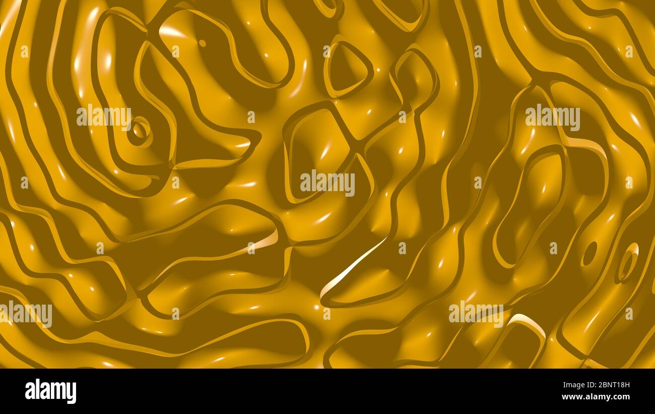 Uniform 3D abstract background of simple patterns of SAFETY ORANGE ...