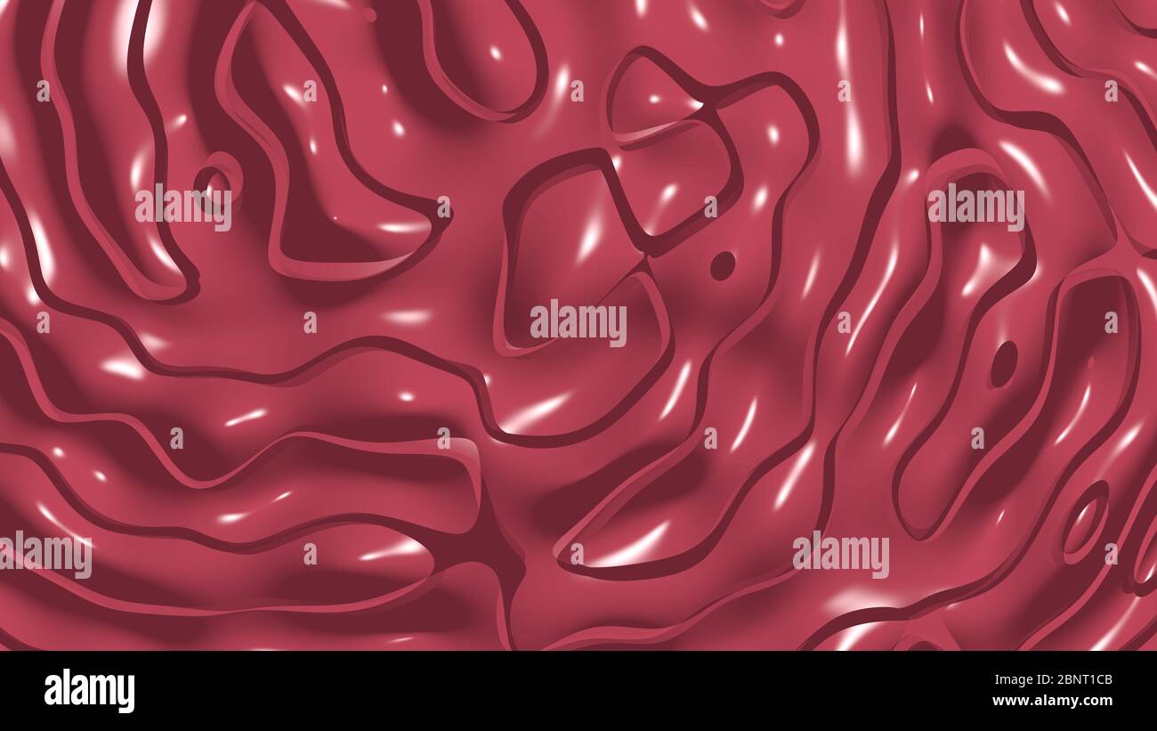 Plain 3D abstract background of monochromic Ruby red color with shadow ...