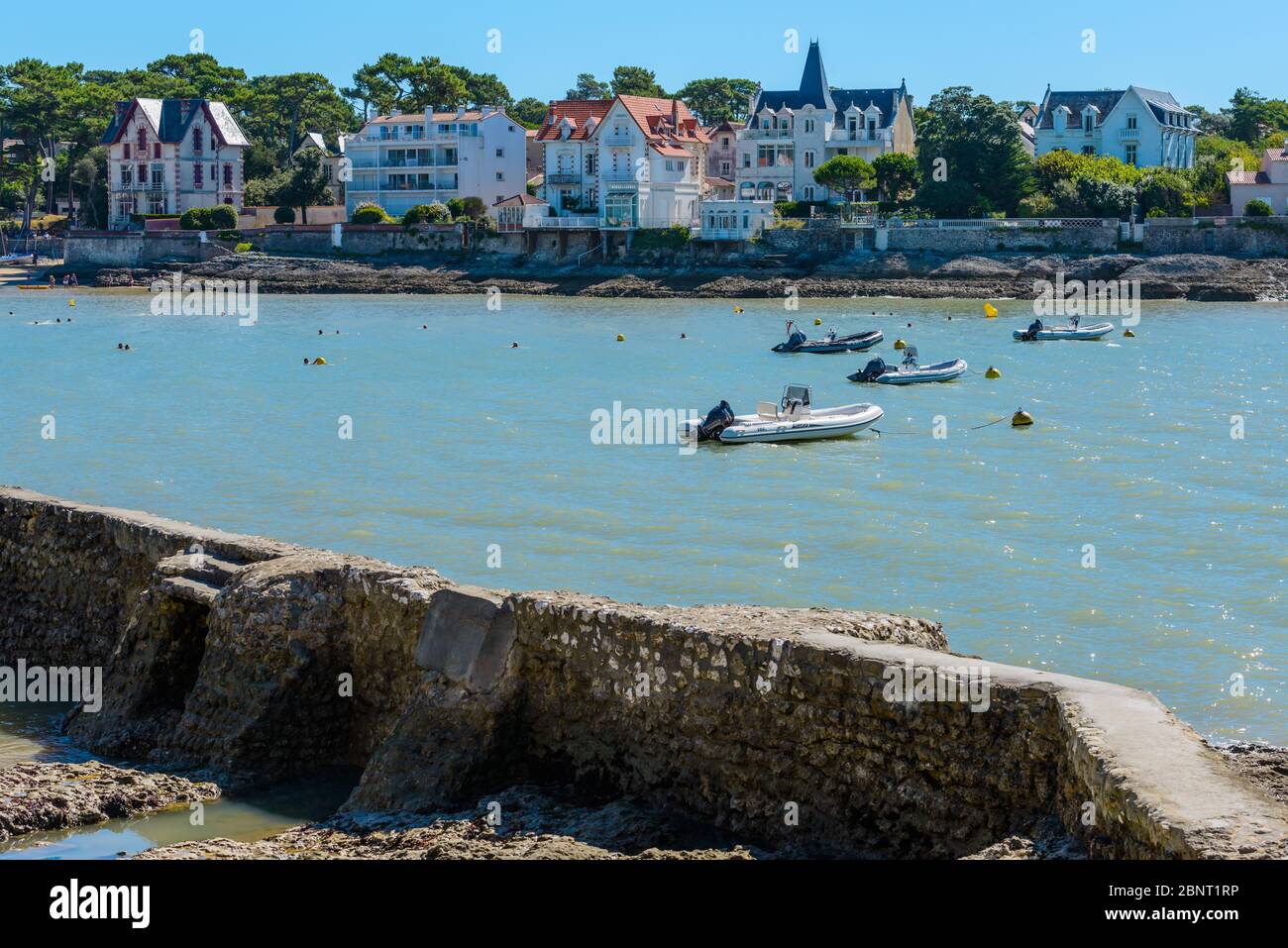 Saint-Palais-sur-Mer, France: Characteristic houses of the Conche de ...