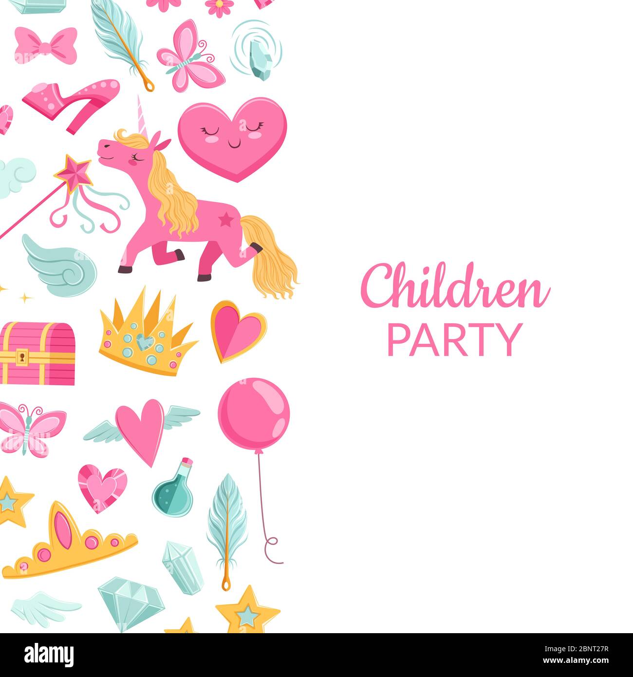 Vector cute cartoon magic and fairytale Stock Vector Image & Art - Alamy