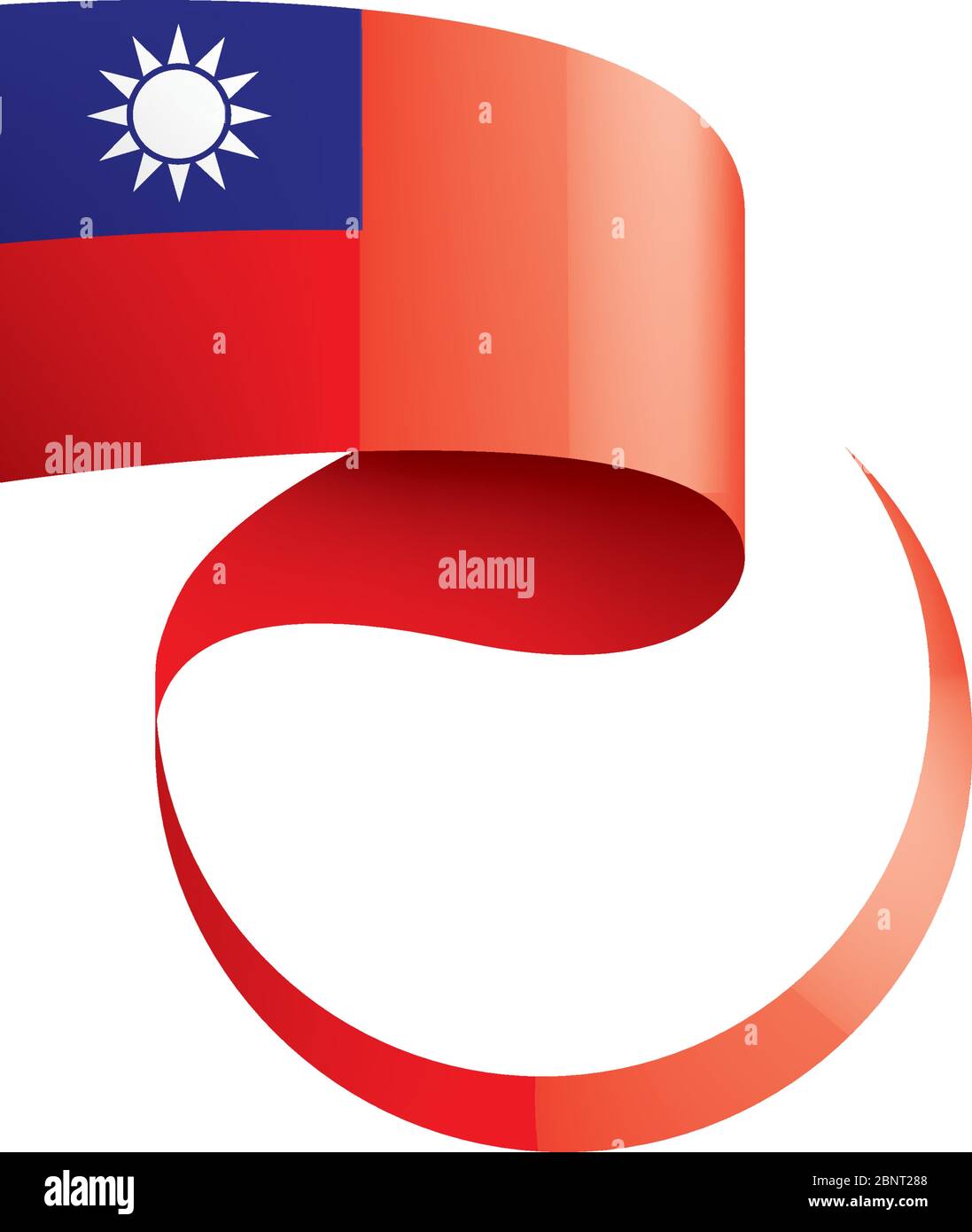 Taiwan flag, vector illustration on a white background Stock Vector ...