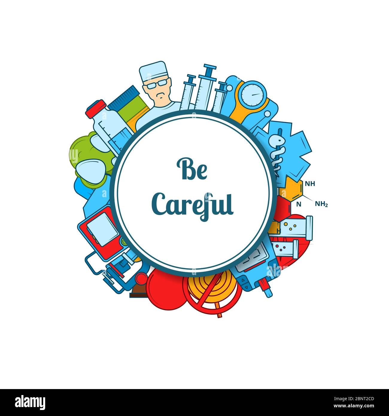 Vector colored diabetes icons with place text Stock Vector Image & Art ...