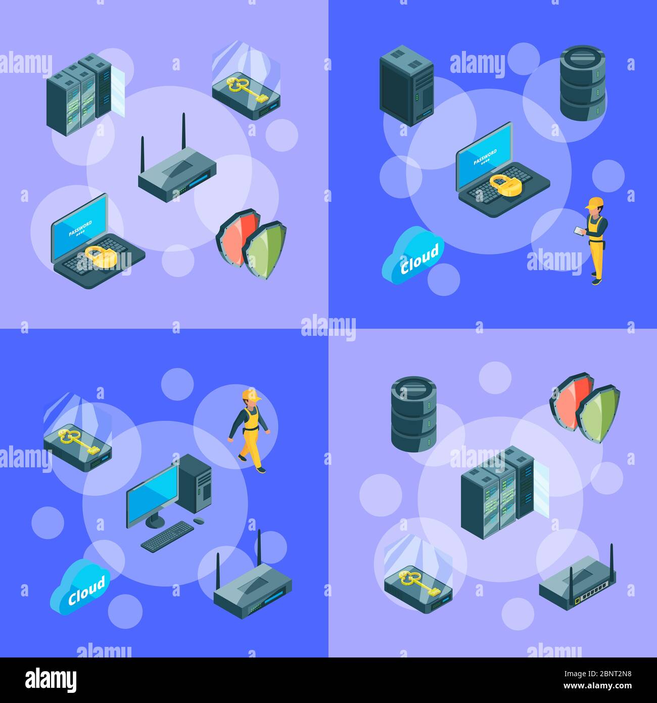 Cpu 3d icon on Stock Vector Images - Alamy