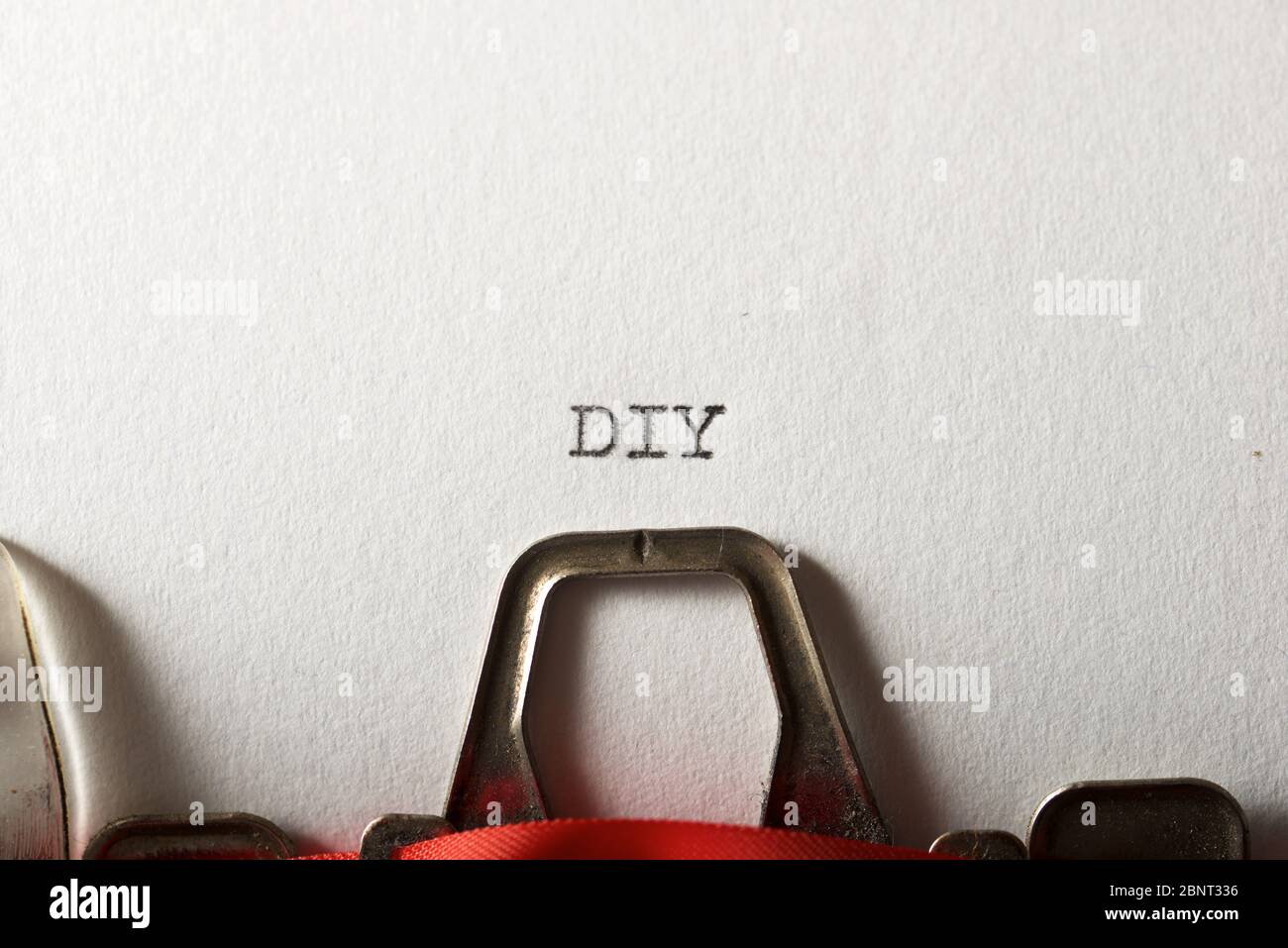 The word DIY written with a typewriter Stock Photo - Alamy