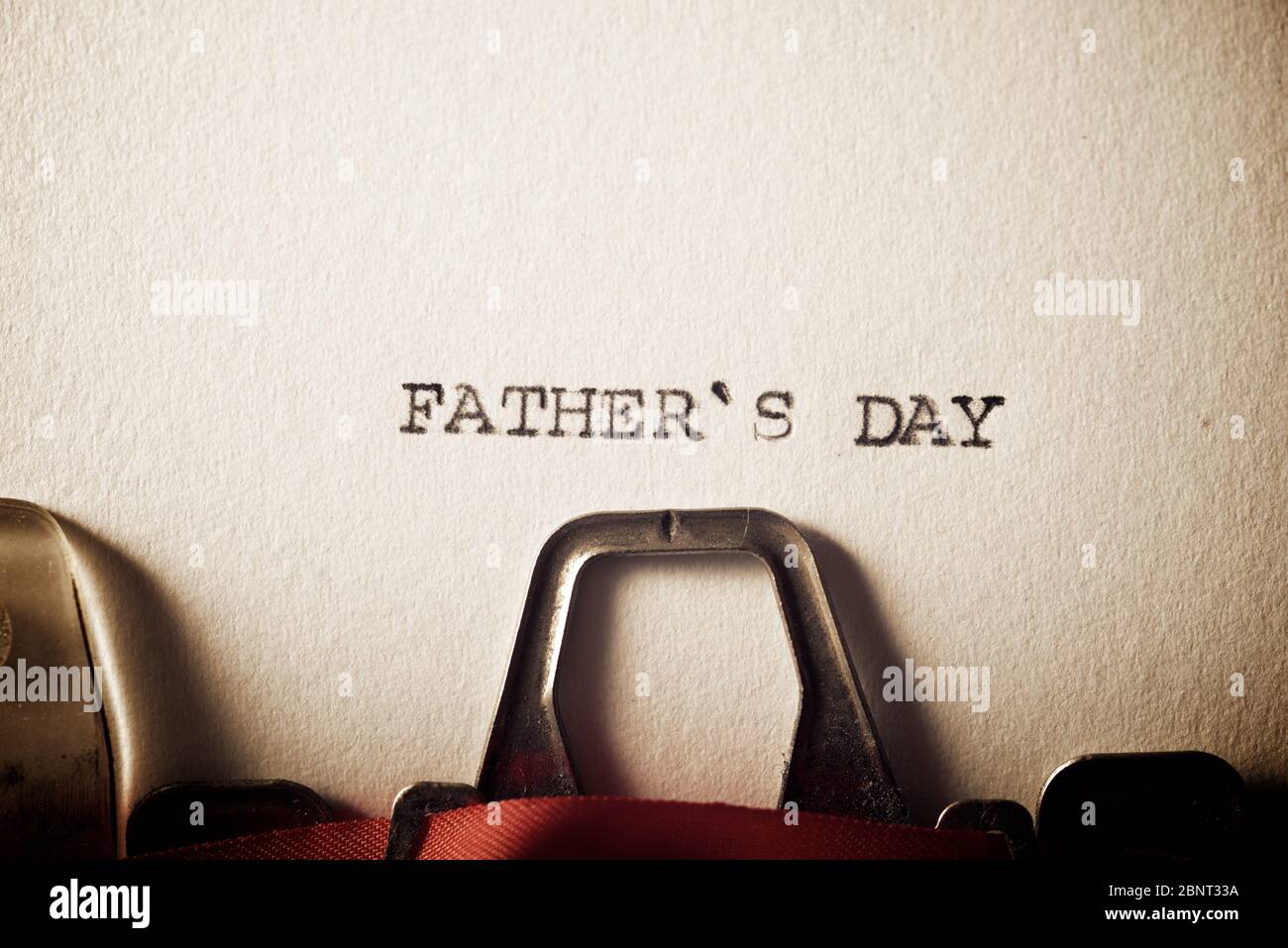 The sentence, Father´s Day, written with a typewriter Stock Photo - Alamy