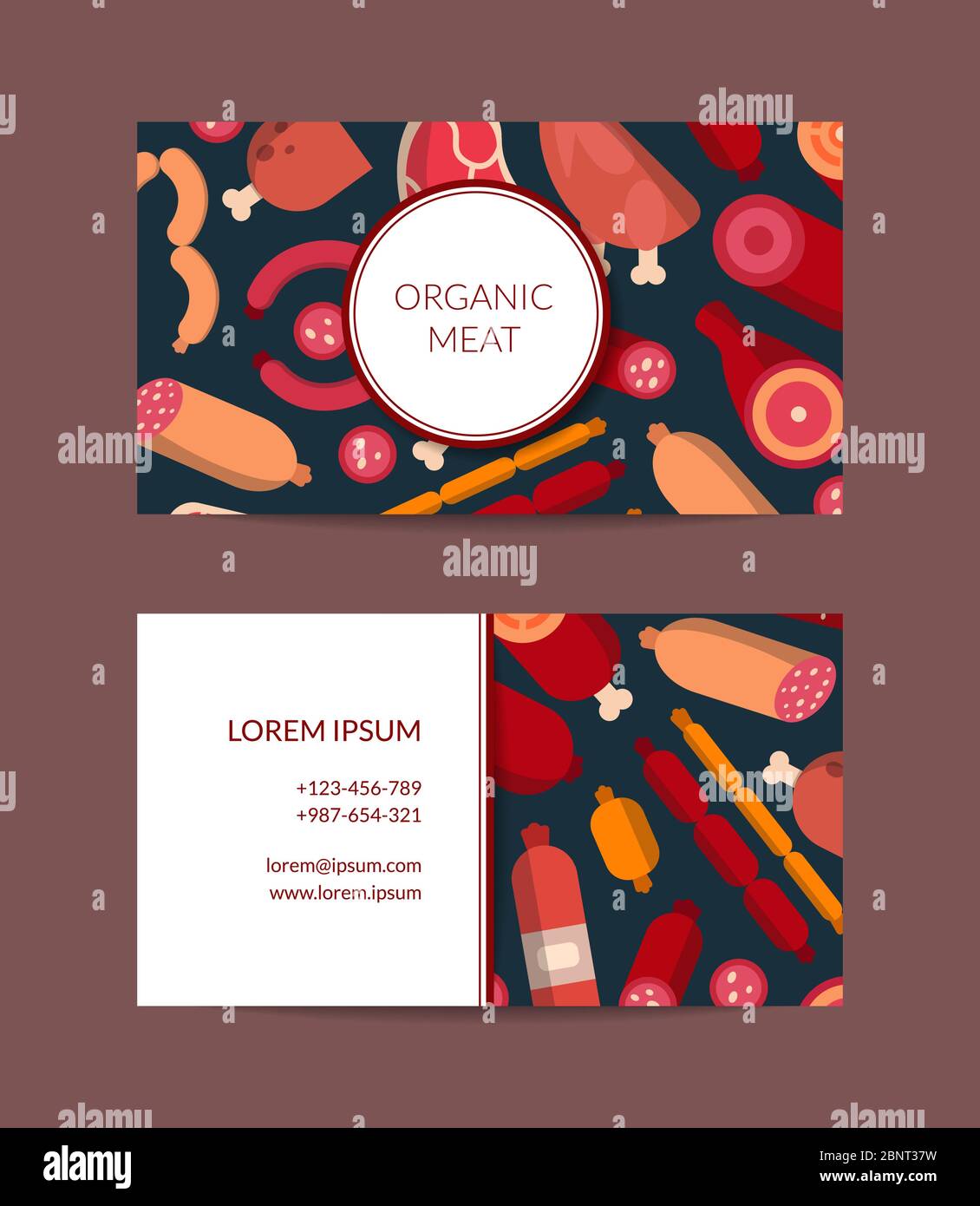 Soup bread sausage on Stock Vector Images - Alamy