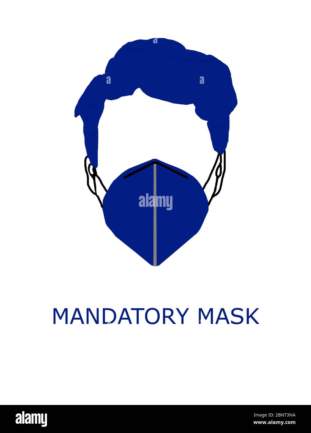 sign of mandatory mask Stock Photo - Alamy