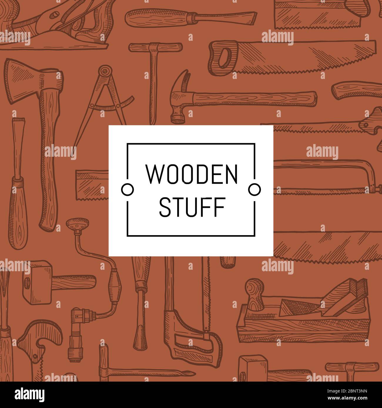 Vector carpentry elements background with place for text illustration ...