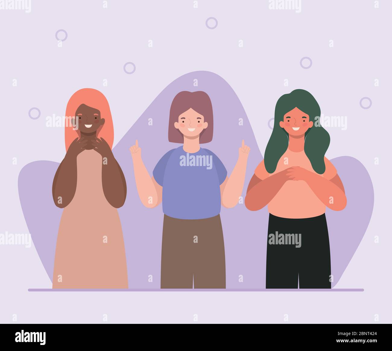 happy women cartoons vector design Stock Vector Image & Art - Alamy