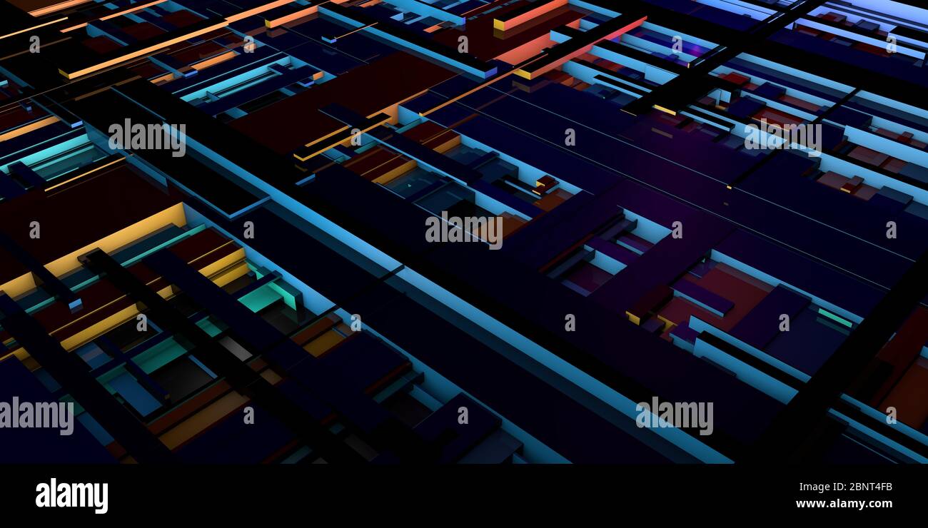 Futuristic Background with Technology Integration System Abstract Stock ...