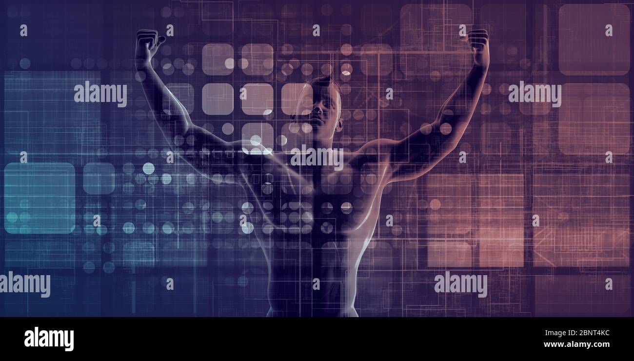 Physical Wellness and Building Muscles as a Health Concept Stock Photo ...