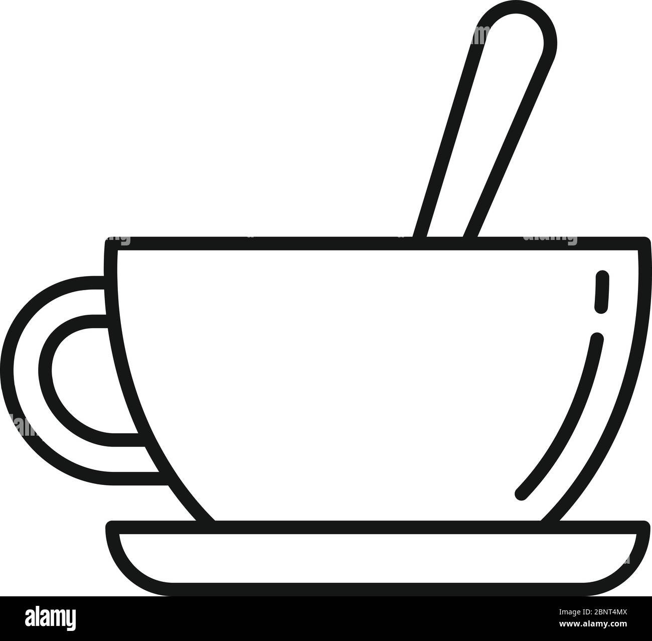 Sugar tea cup icon. Outline sugar tea cup vector icon for web design ...