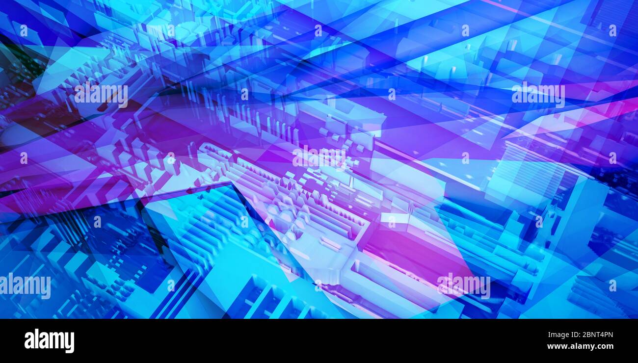 Technology Abstract Background with Futuristic Engineering Art Stock ...