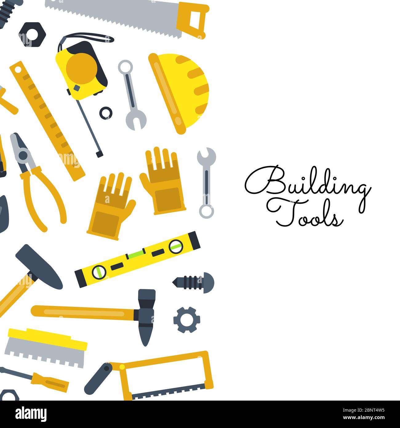 Vector flat construction tools. Building Elements Pattern Stock Vector ... Vector flat construction tools. Building Elements Pattern Stock Vector ...