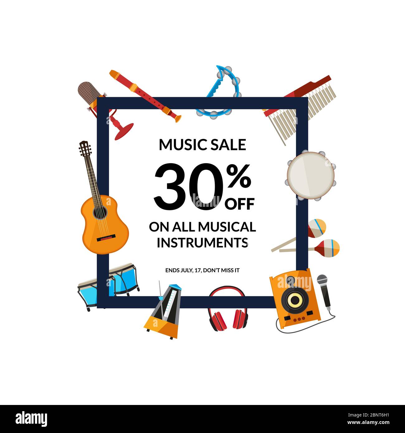 Vector cartoon musical instruments flying Stock Vector Image & Art - Alamy