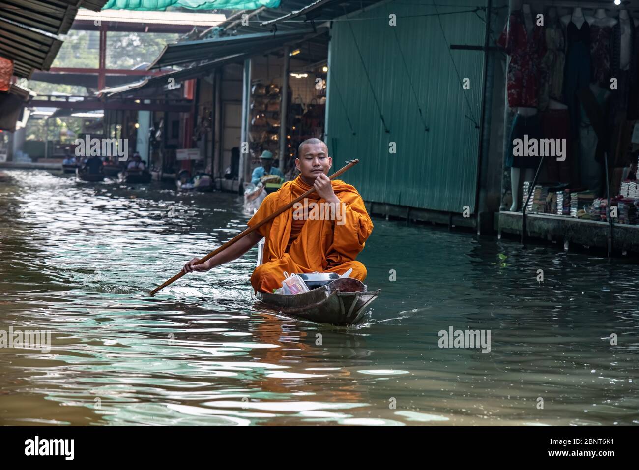 Ratchaburi, Damnoen Saduak / Thailand - February 11, 2020: Buddhist ...