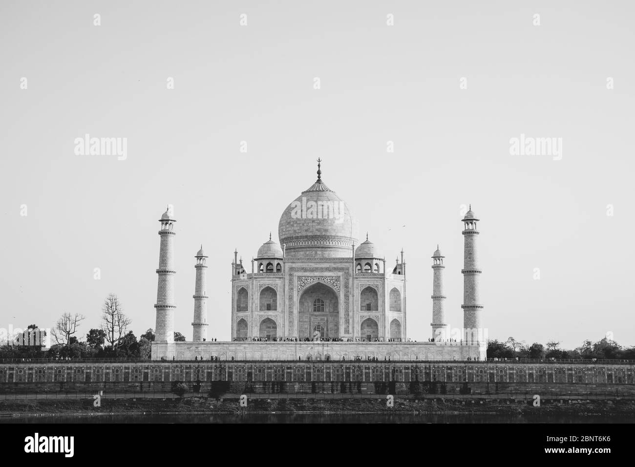 Taj mahal india marble Black and White Stock Photos & Images - Alamy