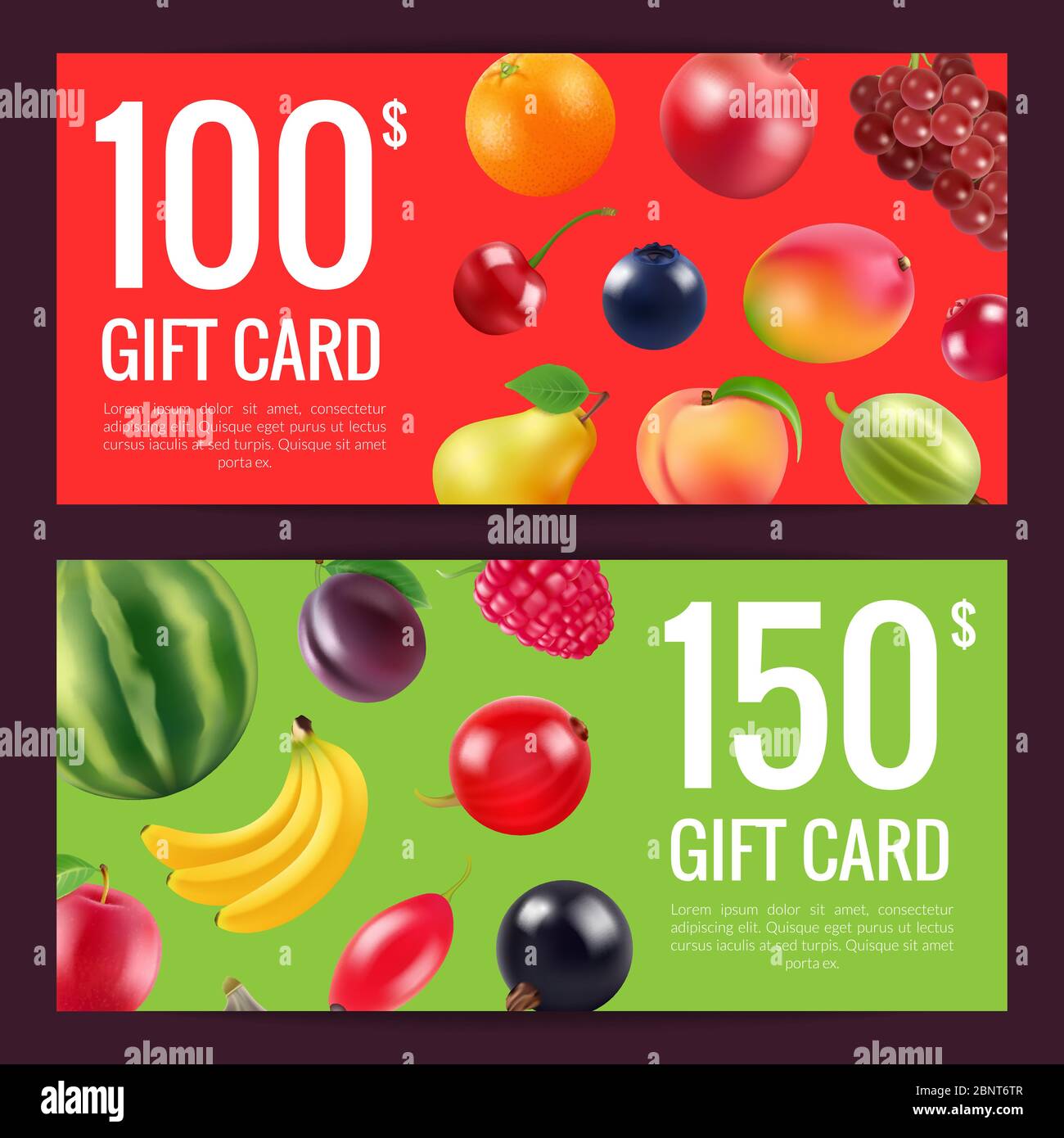 Vector fruits and berries discount or gift Stock Vector Image & Art - Alamy