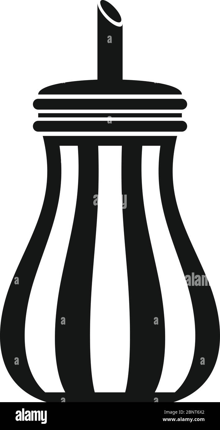 Sugar tube pot icon. Simple illustration of sugar tube pot vector icon ...