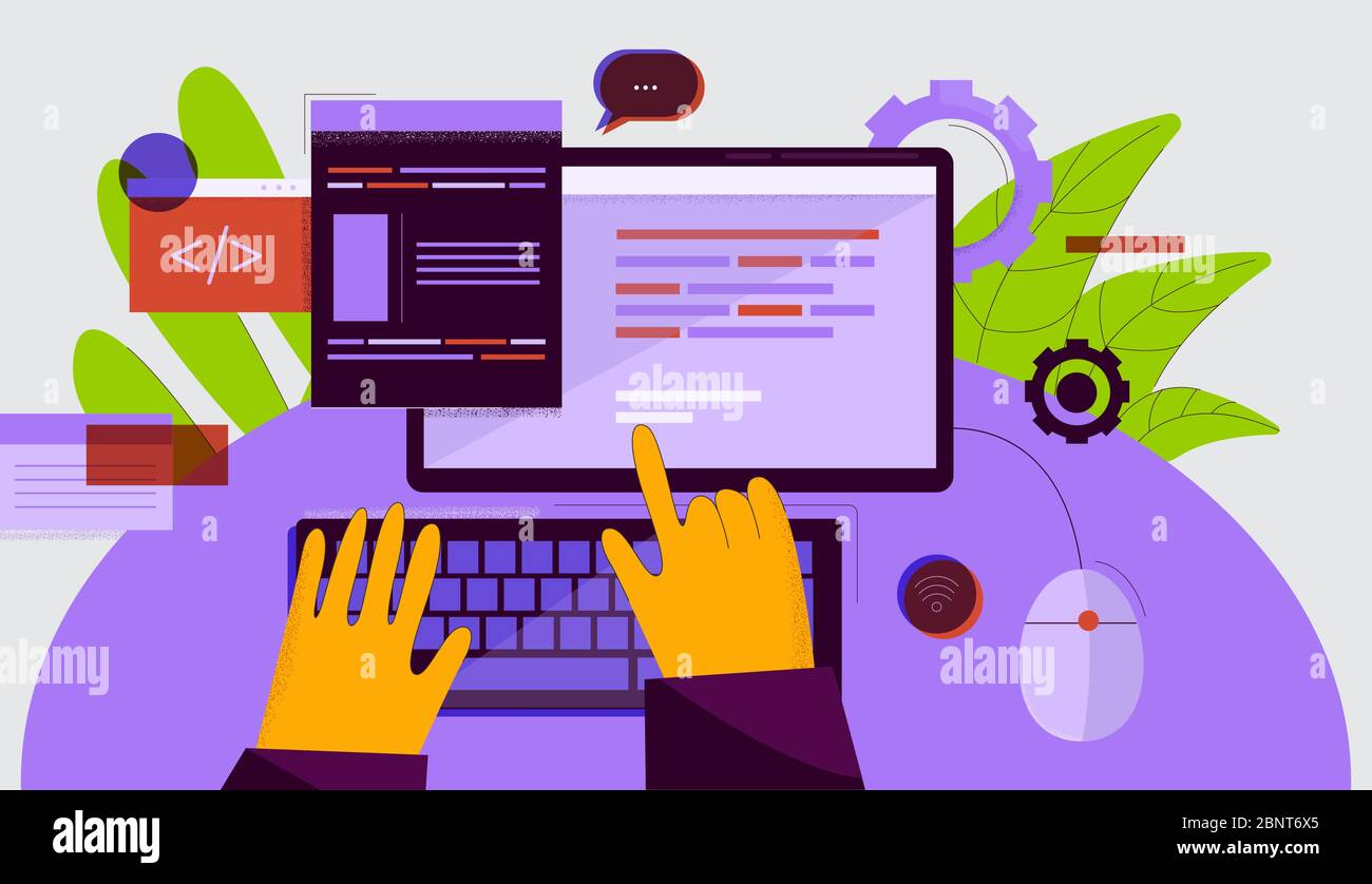 Monitor pov Stock Vector Images - Alamy