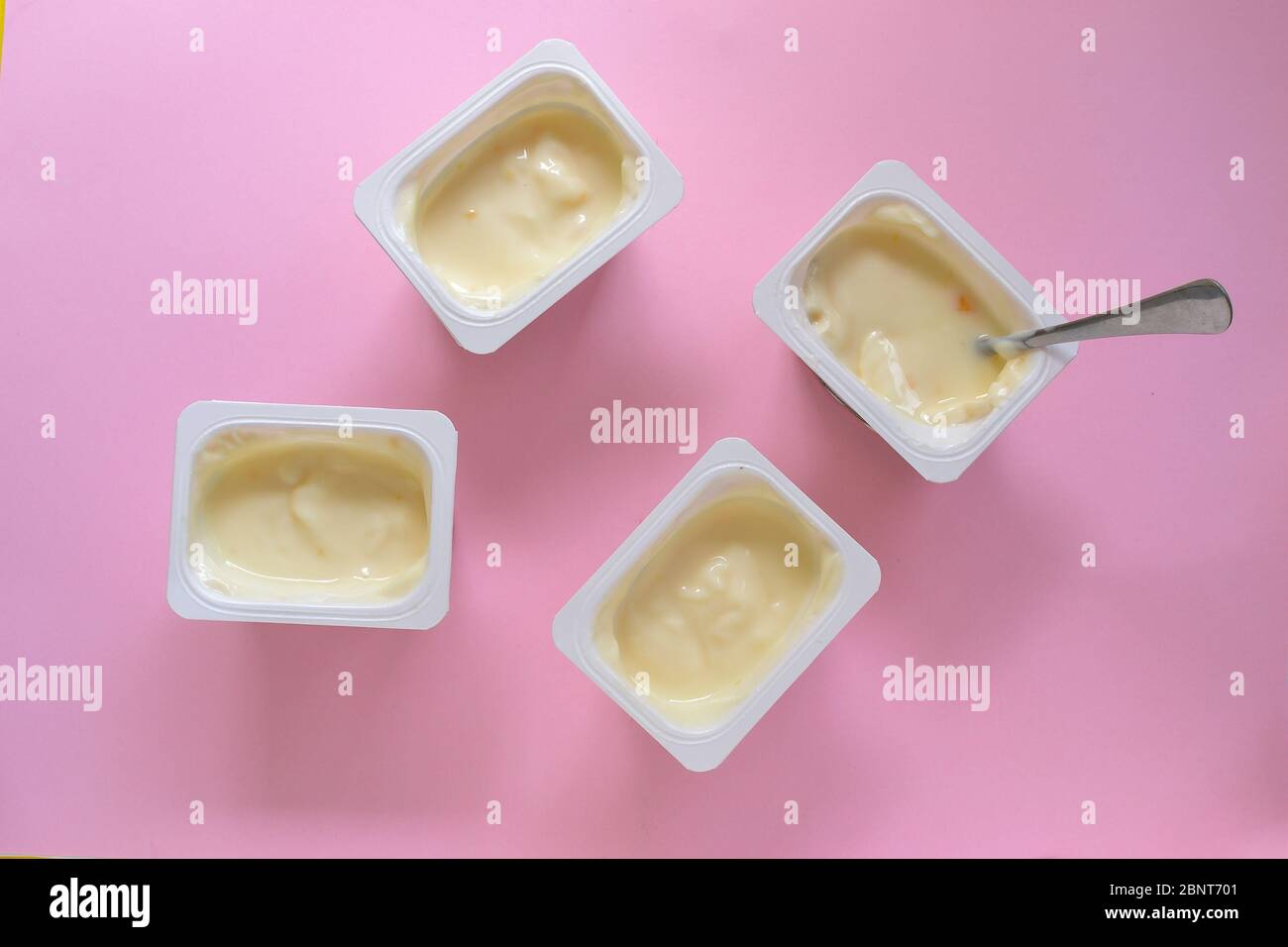 Pink yogurt background hi-res stock photography and images - Alamy