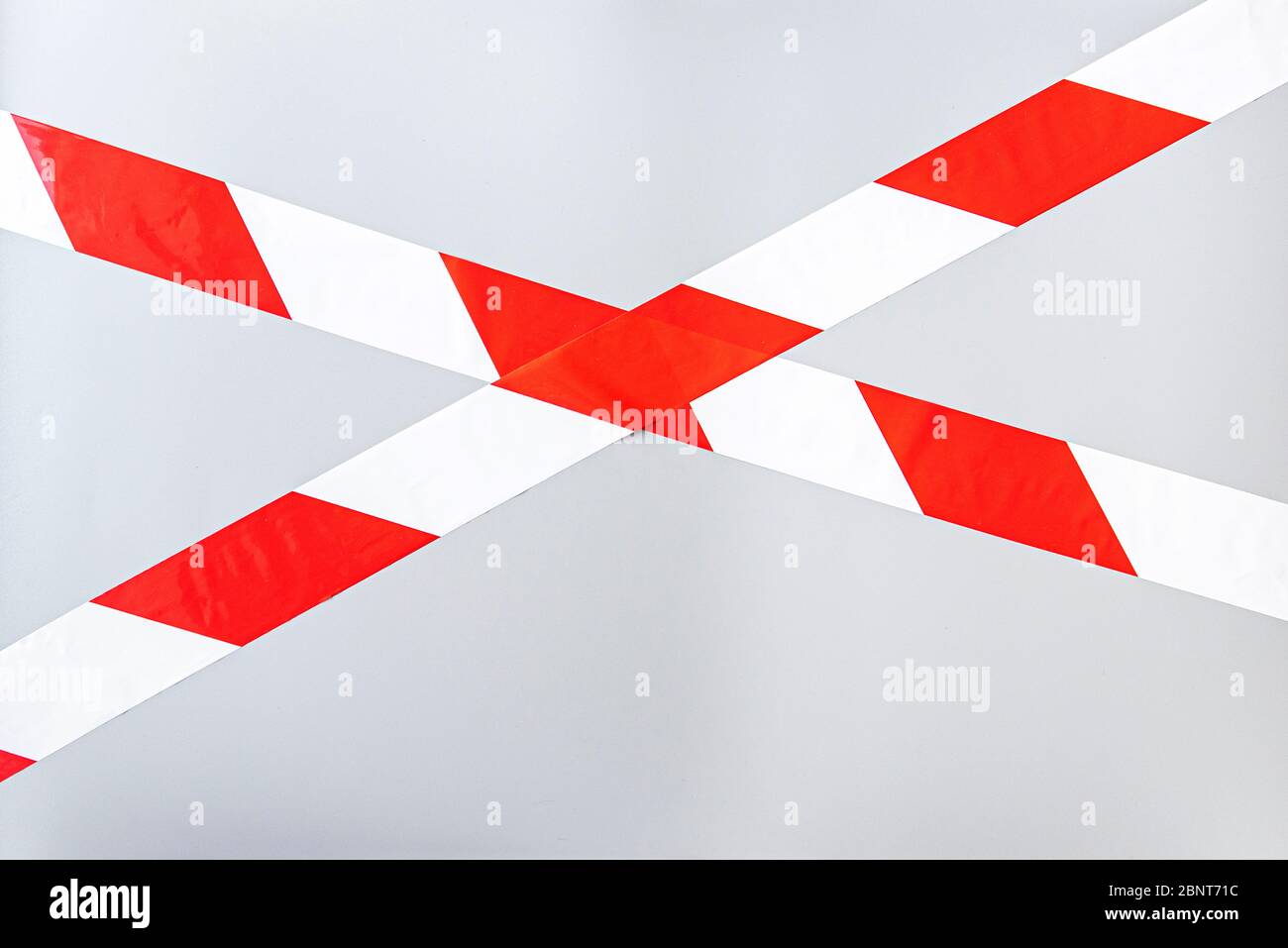 Red white signal striped interdictory tape. Striped line isolated on ...