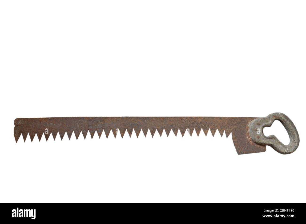 old iron saw with rusty on white background Stock Photo - Alamy