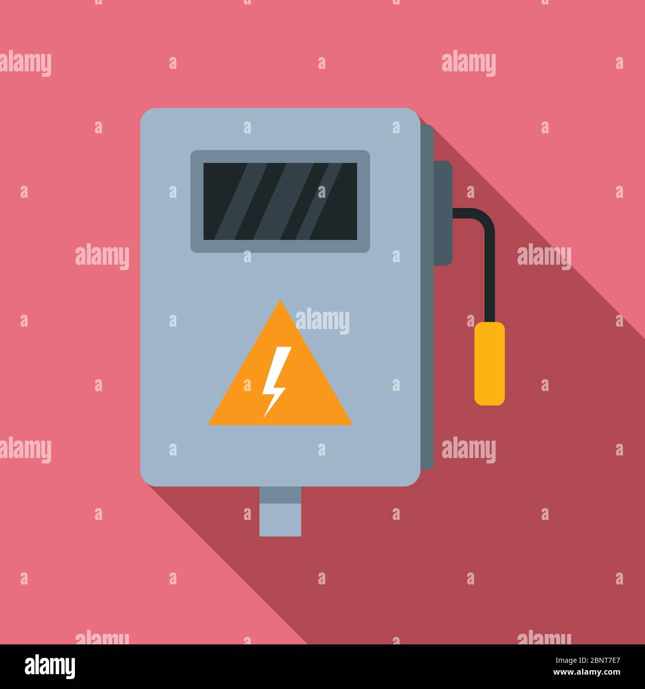 Electric box icon. Flat illustration of electric box vector icon for ...