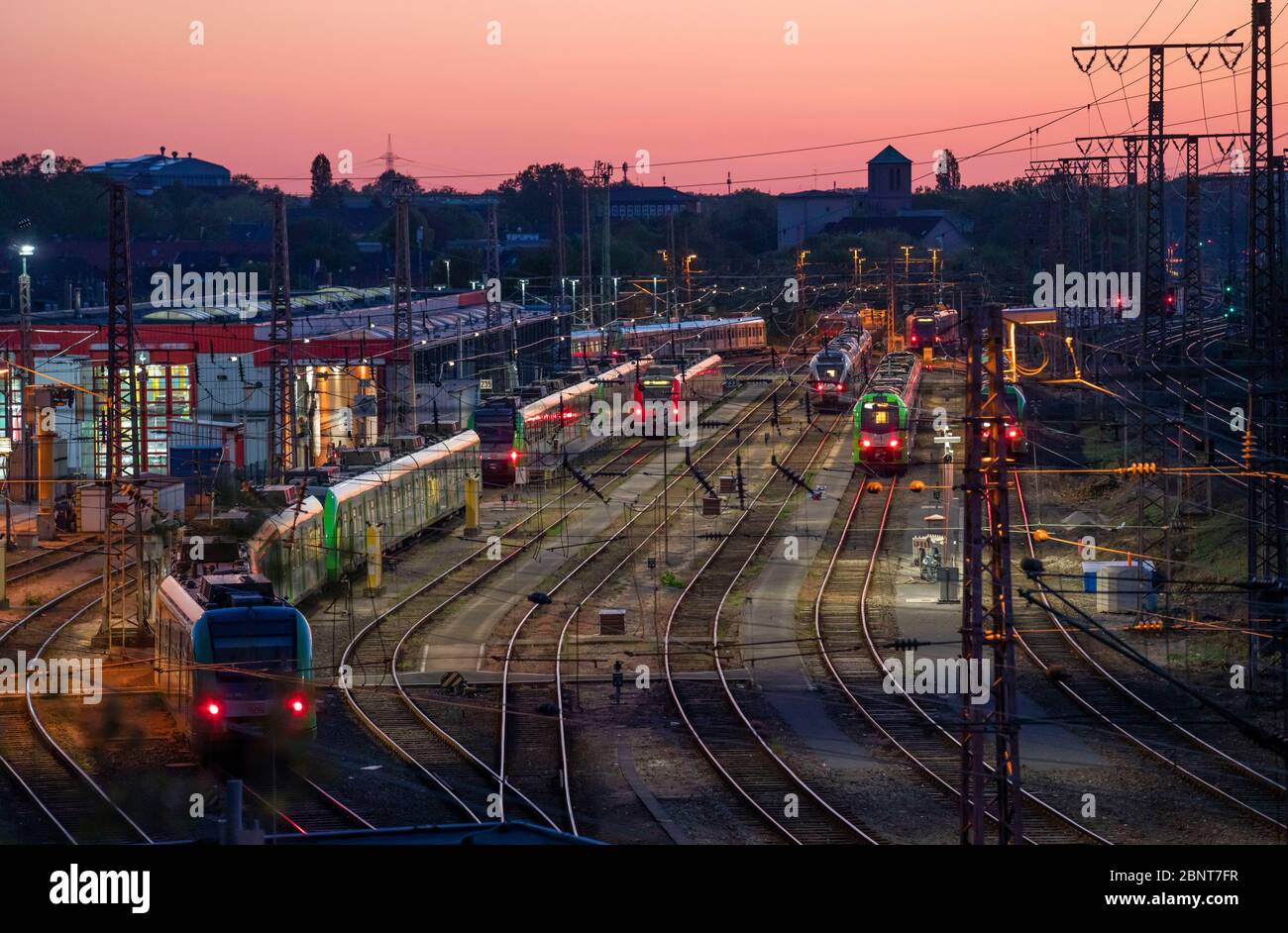 DB Regio workshop in NRW, local trains, Essen, NRW, Germany Stock Photo ...
