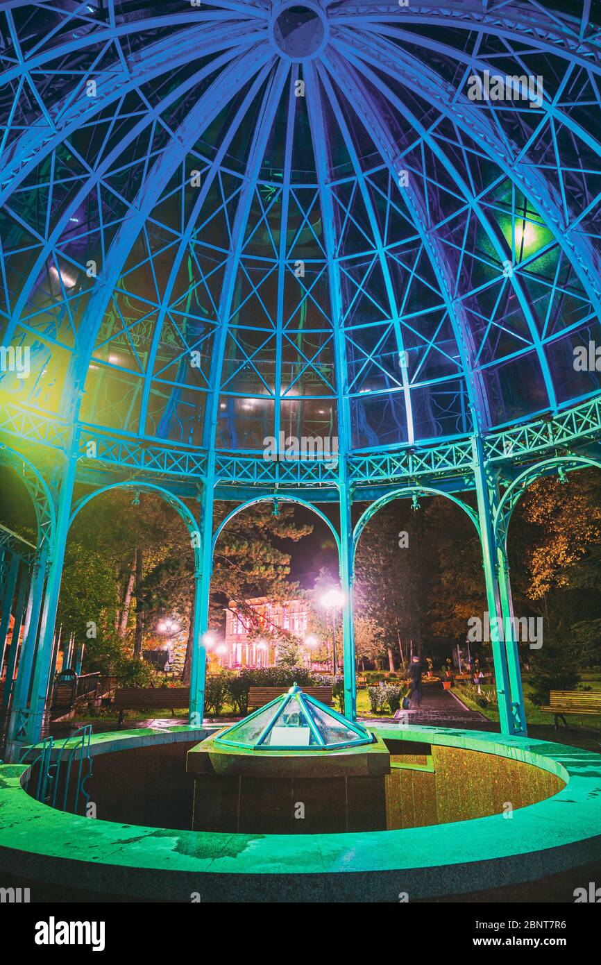 Borjomi, Samtskhe-Javakheti, Georgia. Pavilion Above Hot Spring Of ...