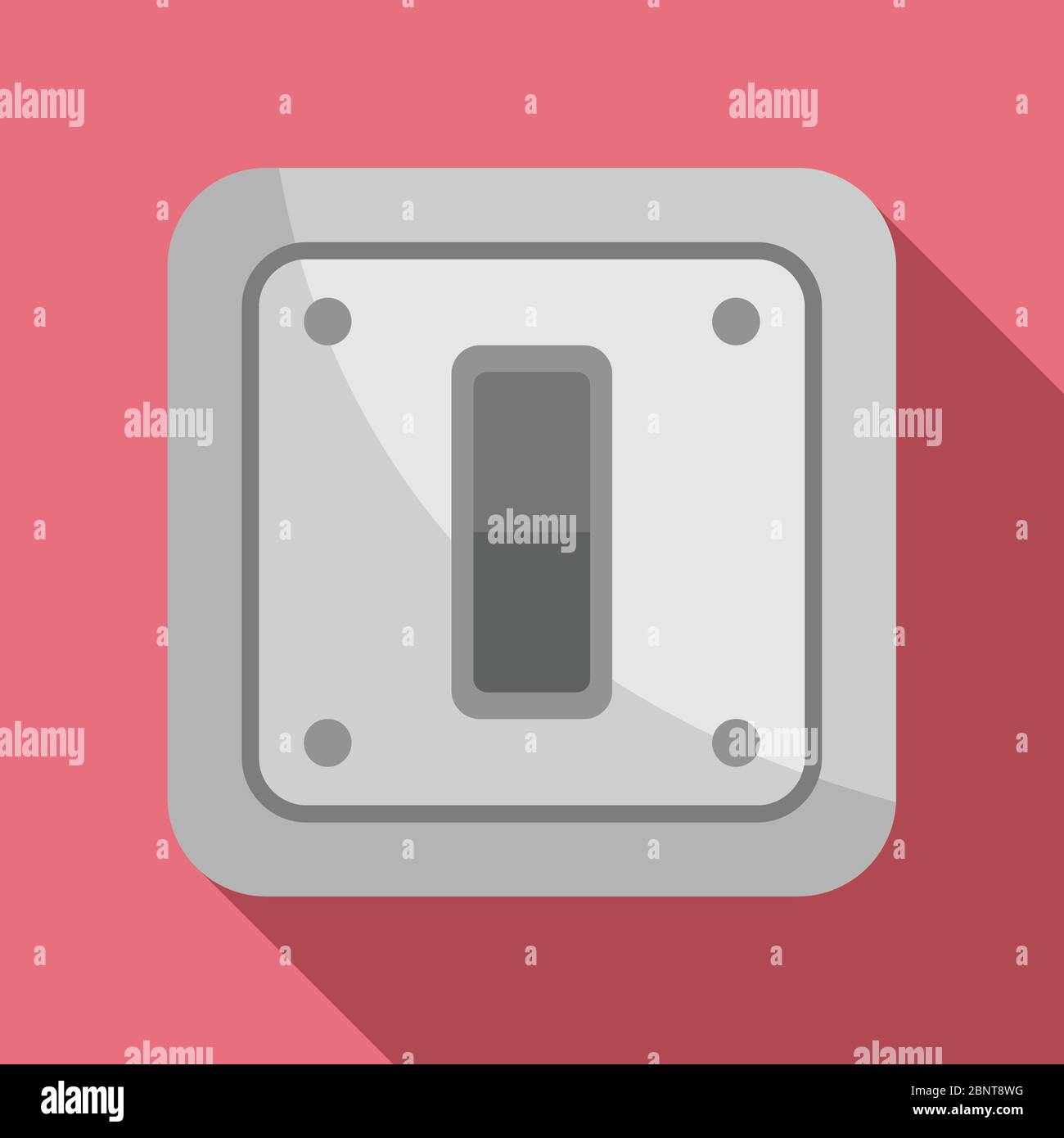 Electric switch icon. Flat illustration of electric switch vector icon ...
