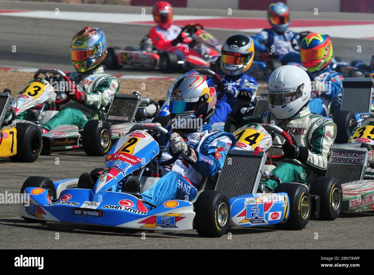 Carlos Sainz during his karting career, the Spanish racing driver has ...