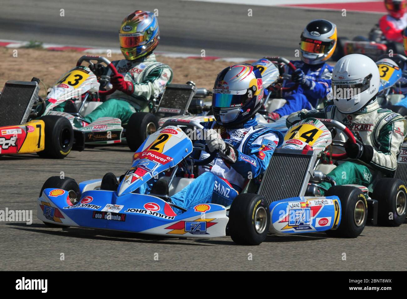 Carlos Sainz during his karting career, the Spanish racing driver has ...