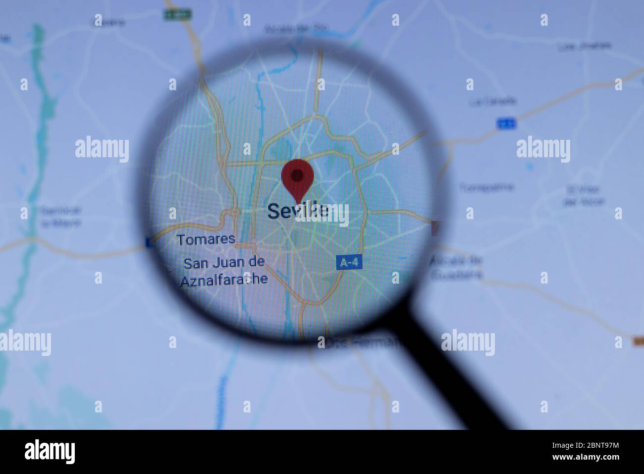 Seville map hi-res stock photography and images - Alamy